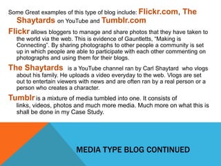 Different types of blog | PPTX | Internet for Beginners | Internet