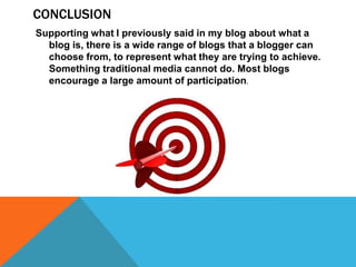 Different types of blog | PPTX