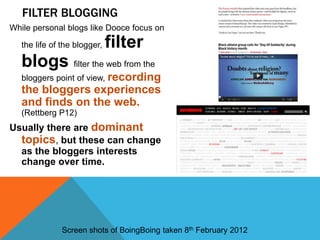 Different types of blog | PPTX