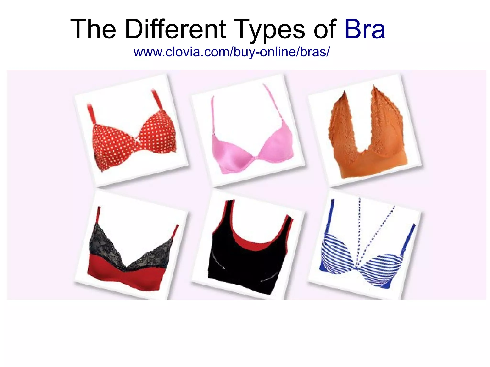 Bras Guide - Different types of bra | ODP