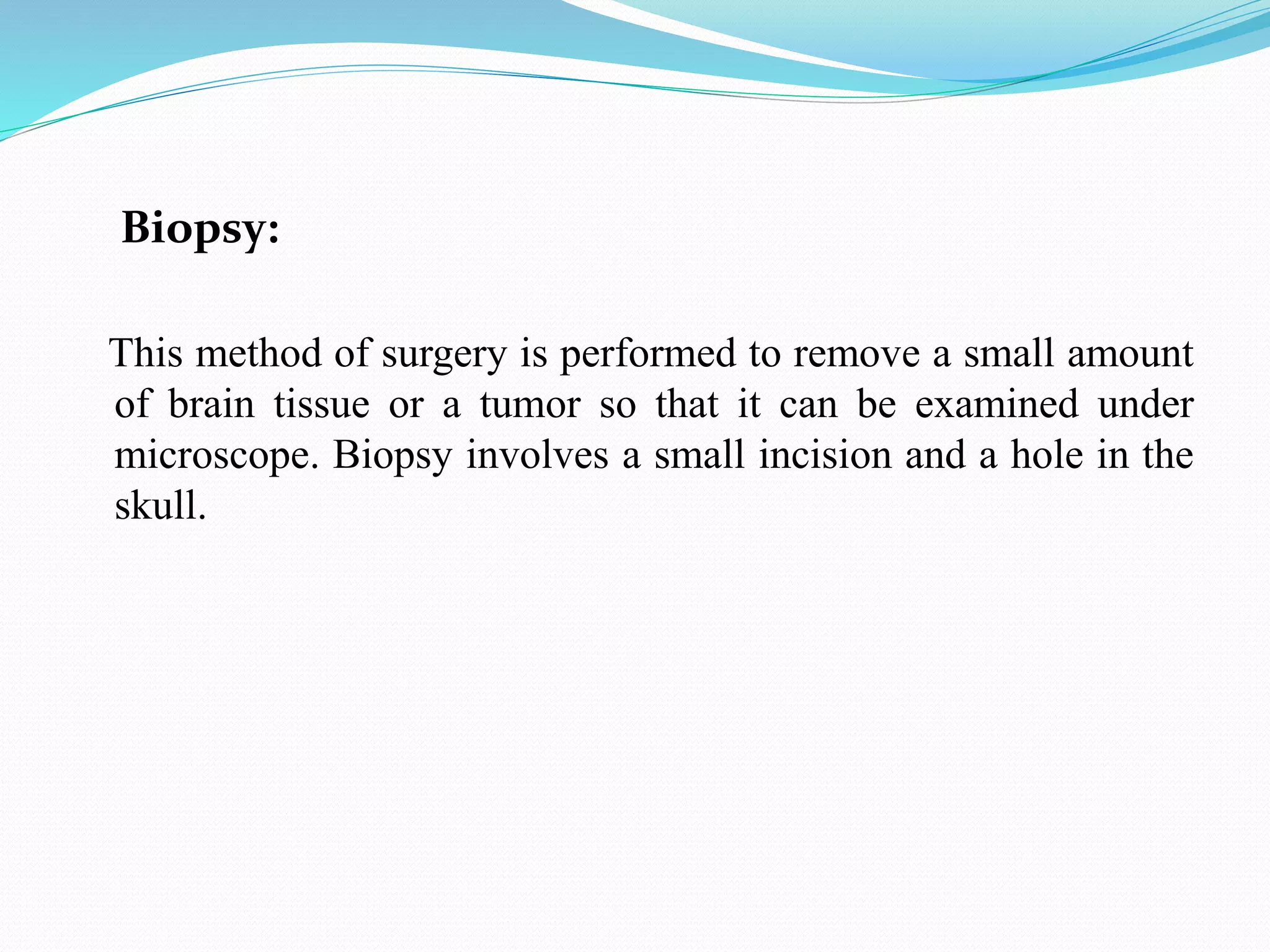 Different Types of Brain Surgery | PPTX