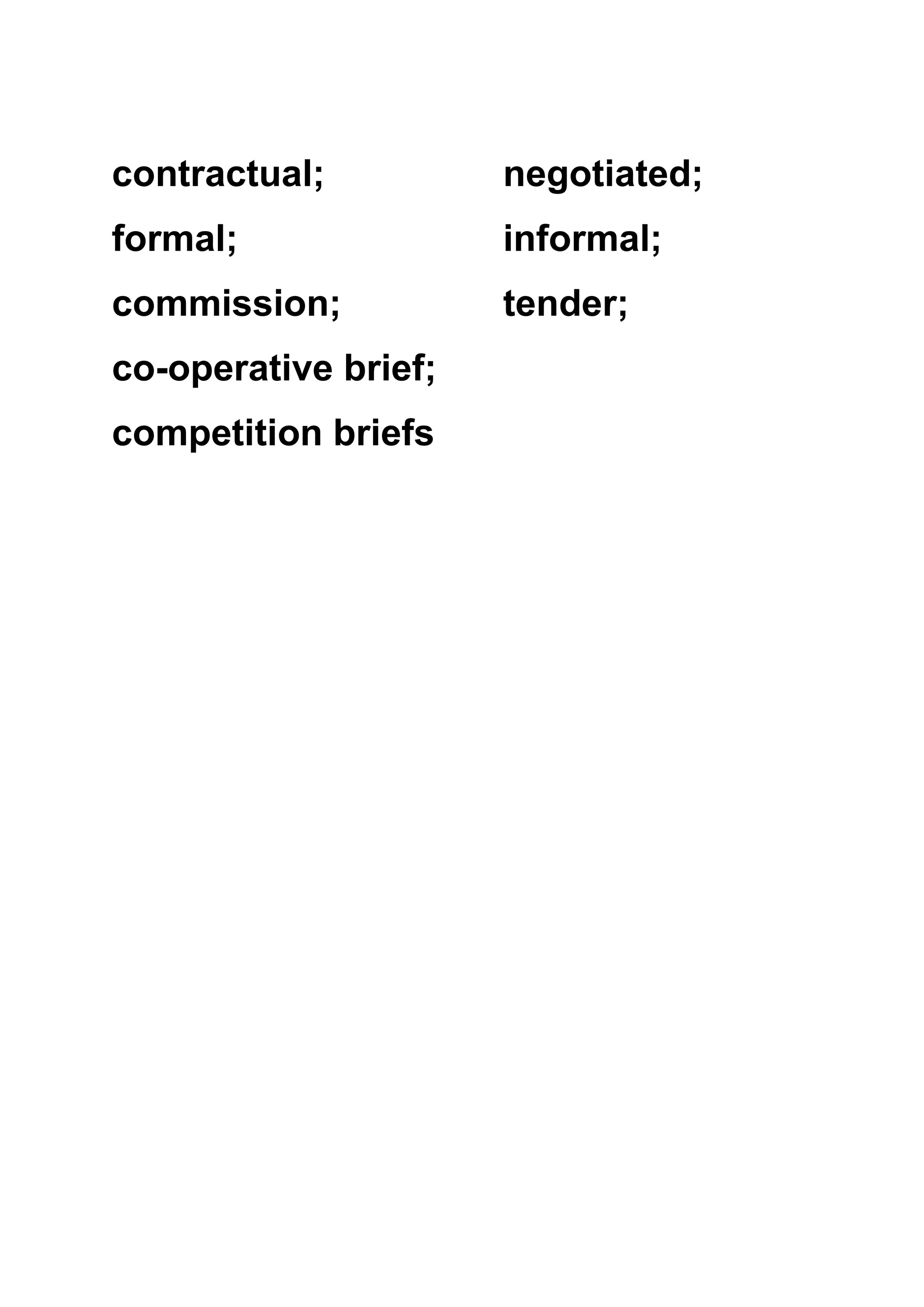 Different types of brief | DOCX