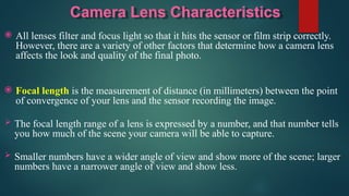 Different types of Camera Lenses; A Photography Perspective | PPTX