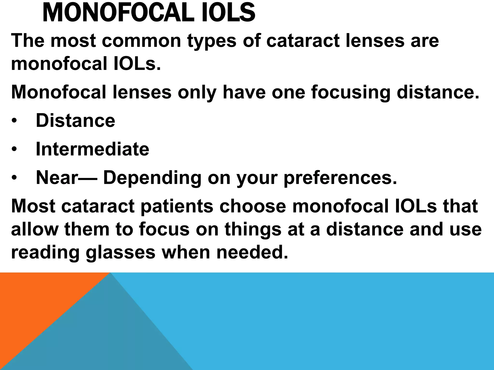 DIFFERENT TYPES OF CATARACT LENSES.pptx