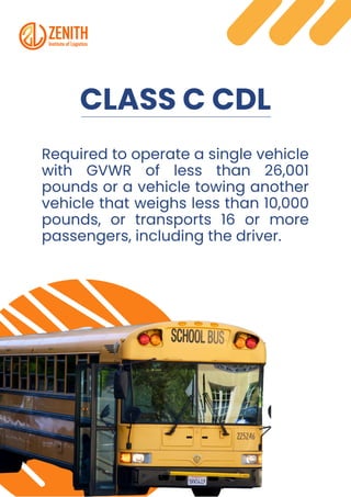 DIFFERENT TYPES OF CDL LICENSES | PDF