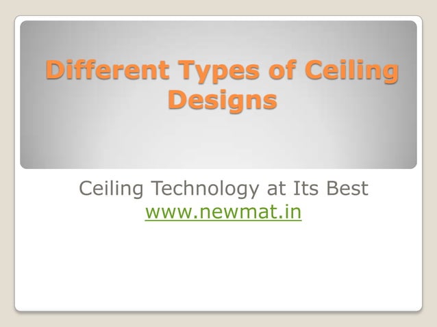 Different Types of Ceiling Designs | PPTX | Home Improvement | Home & Garden