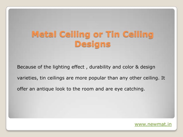 Different Types of Ceiling Designs | PPTX | Home Improvement | Home ...