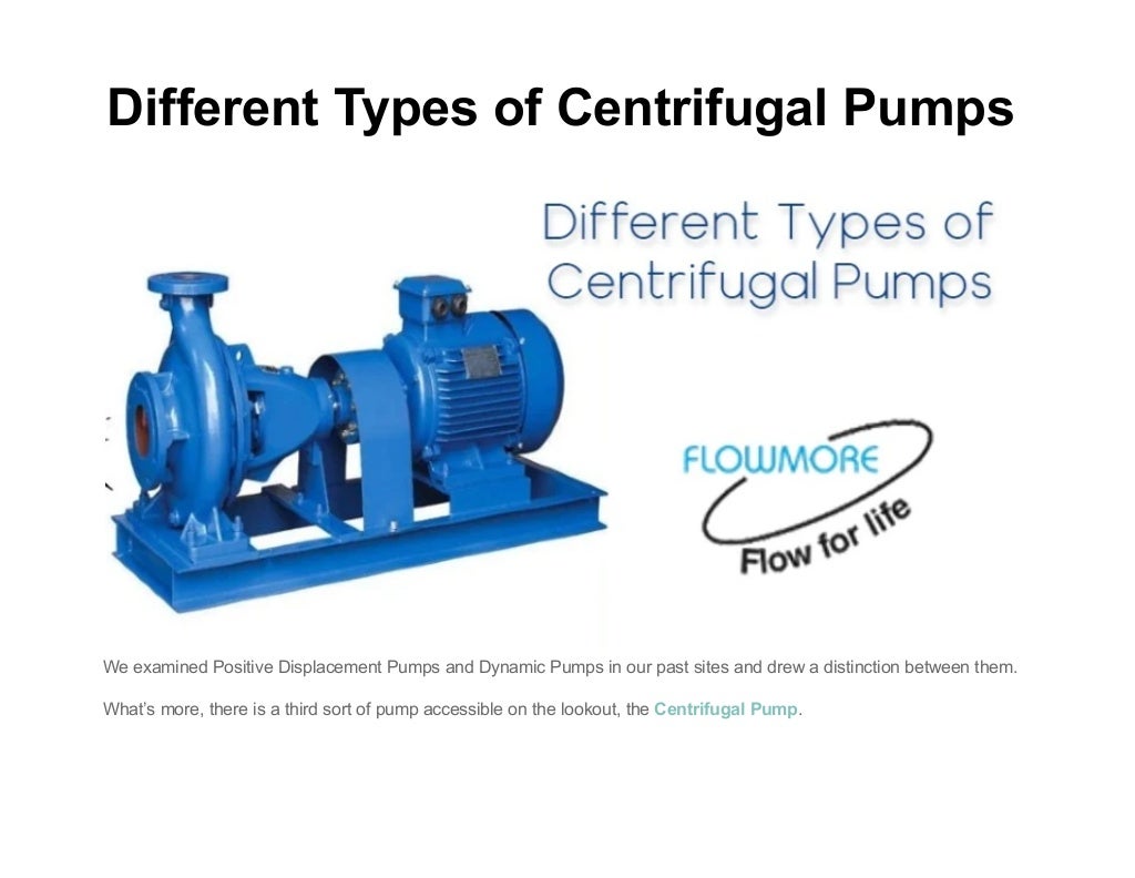 Different Types of Centrifugal Pumps | PPT