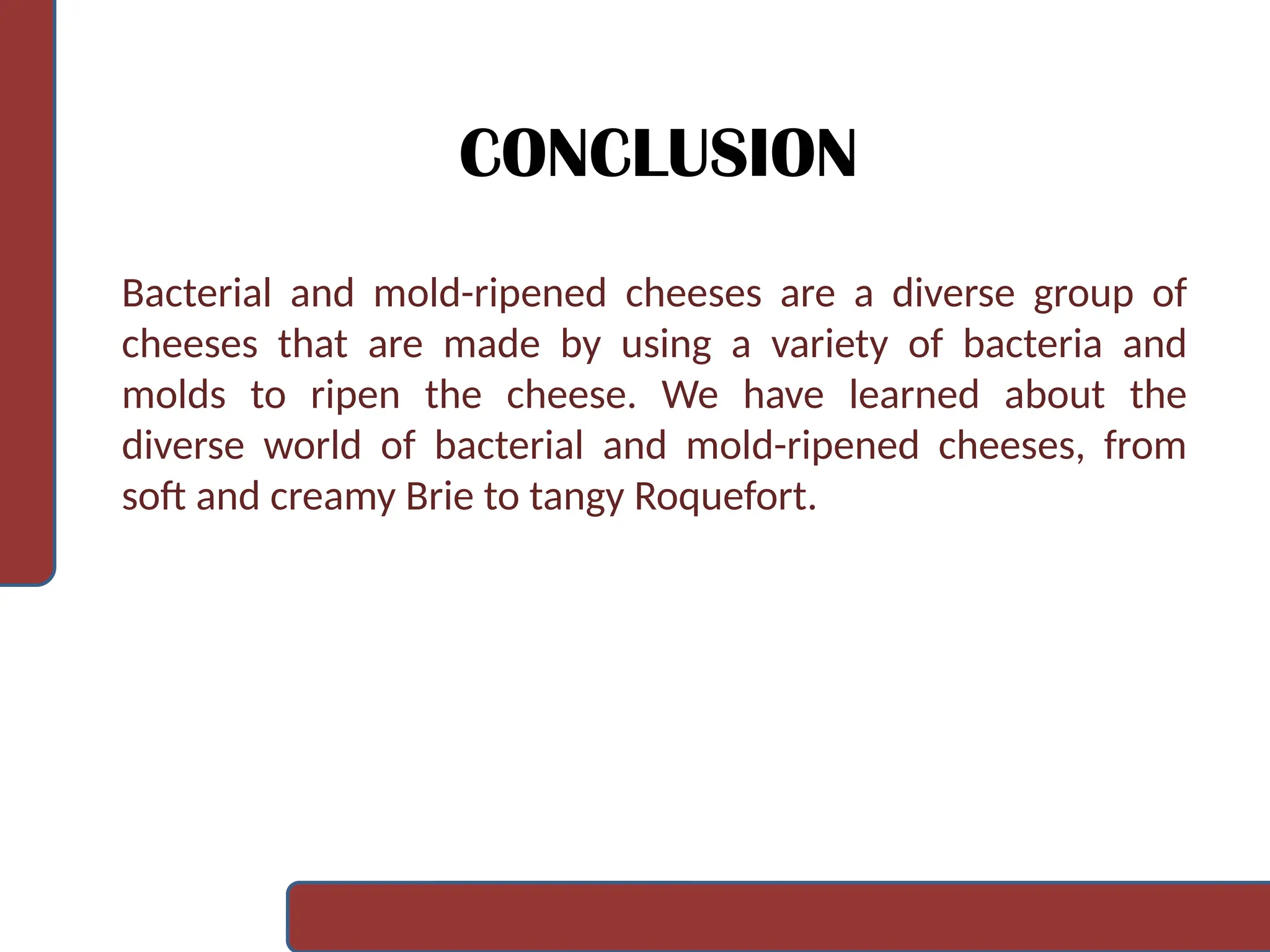 different types of bacterial and mold ripened cheese.pptx