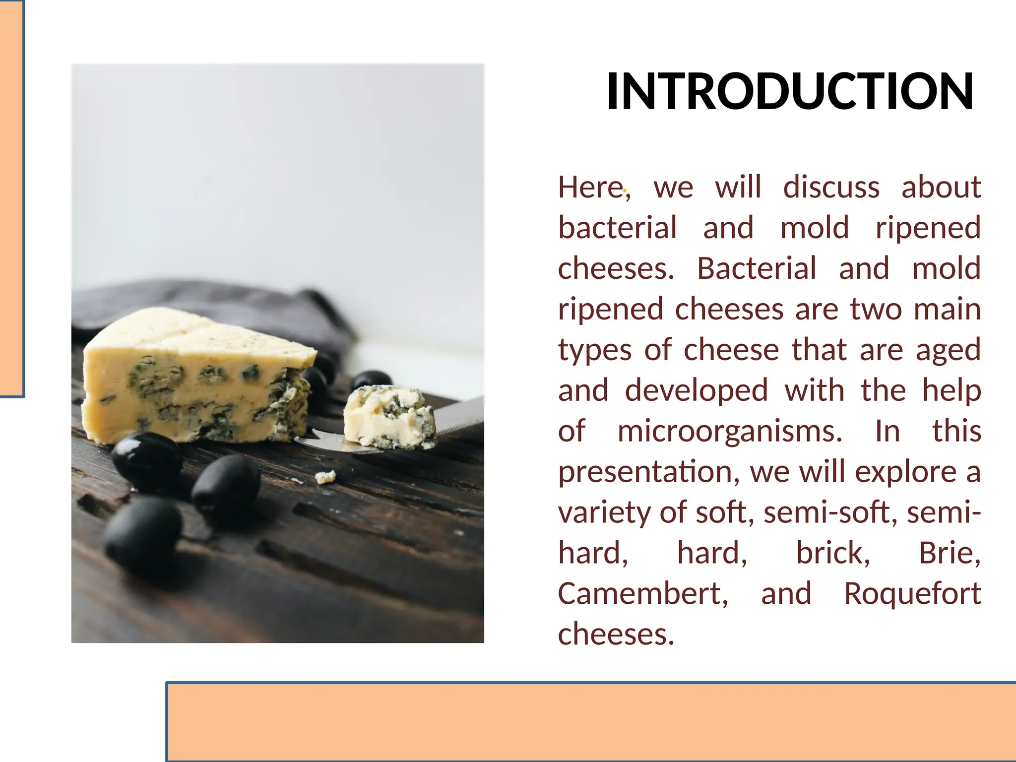 different types of bacterial and mold ripened cheese.pptx