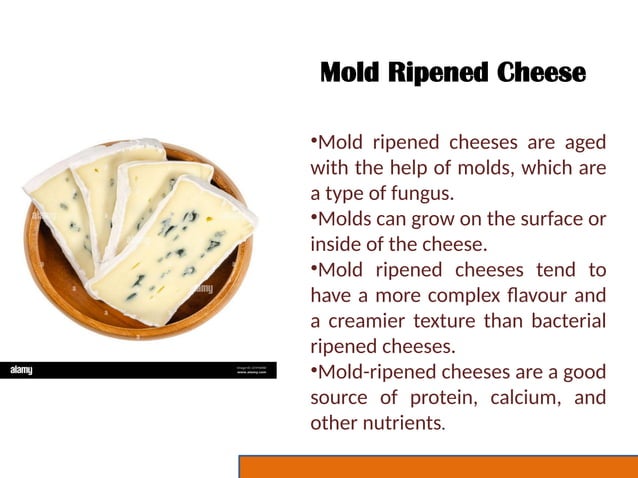 different types of bacterial and mold ripened cheese.pptx