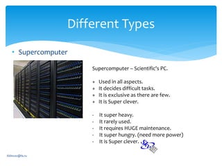Different_types_of_computers | PPTX