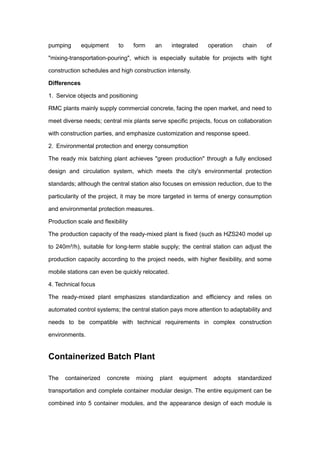 Different Types of Concrete Batching Plants | PDF