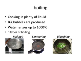 Different types of cooking method | PPT | Cooking | Food & Drink