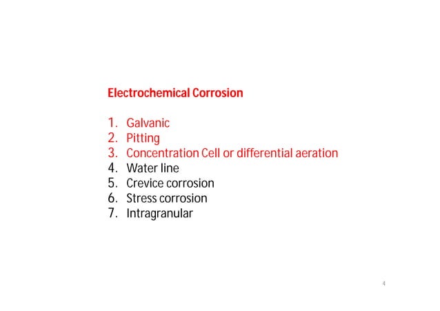 Different types of corrosion | PDF | Chemistry | Science