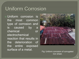 Different types of corrosion observed in our surroundings, Causes and ...
