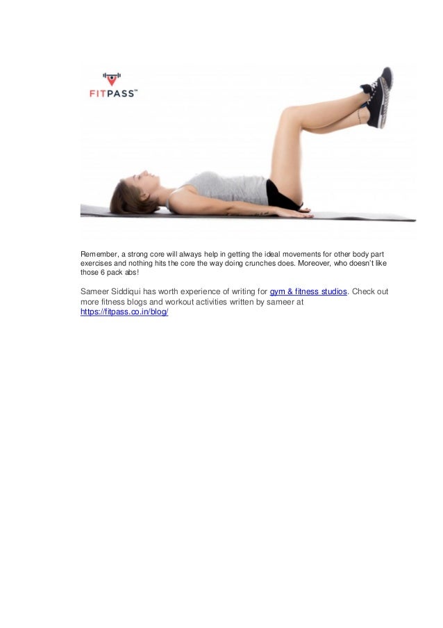 Different types of crunches