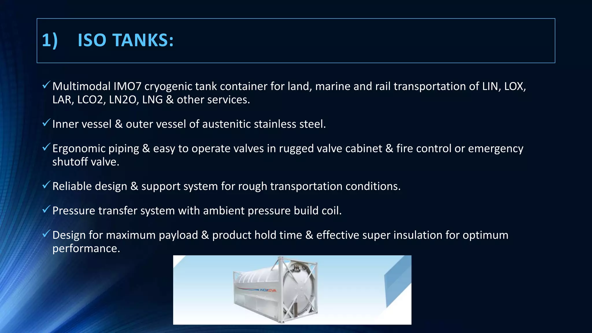 Different types of cryogenic tanks and their features | PPTX