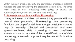 Different types of data processing | PPT