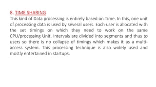 Different types of data processing | PPT
