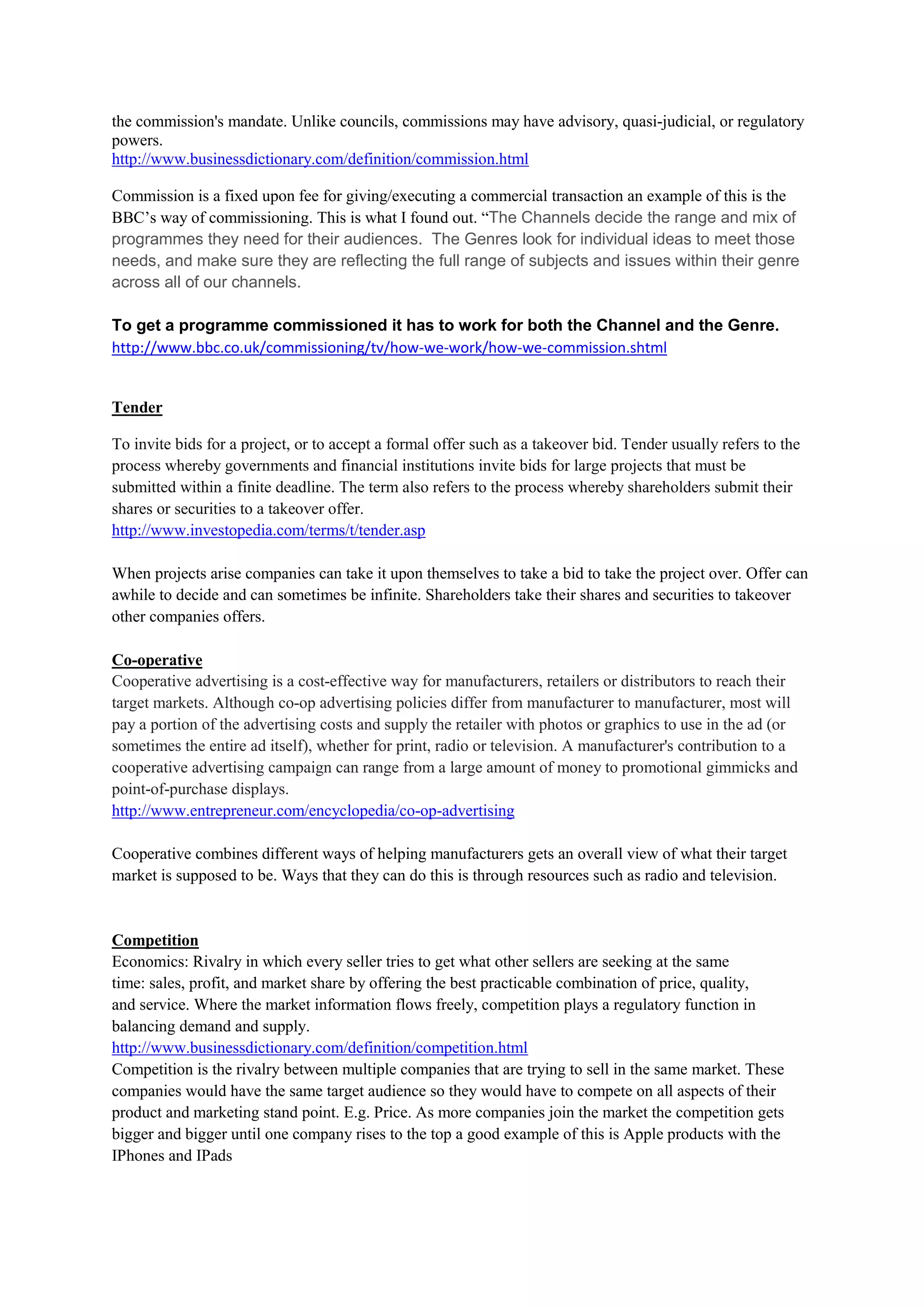 Different types of design briefs | DOCX