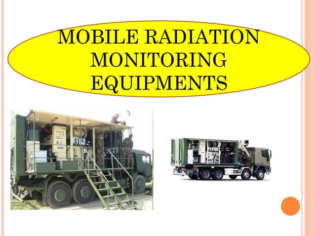 different types of detection and monitoring equipments.PPT