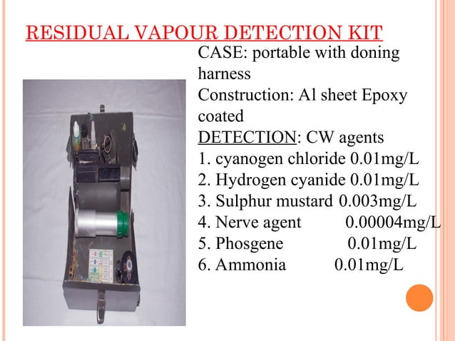 different types of detection and monitoring equipments.PPT