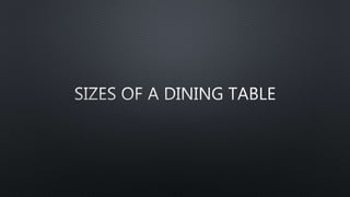 Different types of dining typology | PPT
