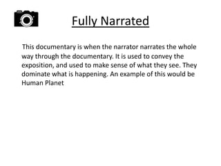 Different types of documentary | PPTX