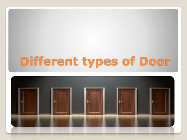 Different types of door | PPT