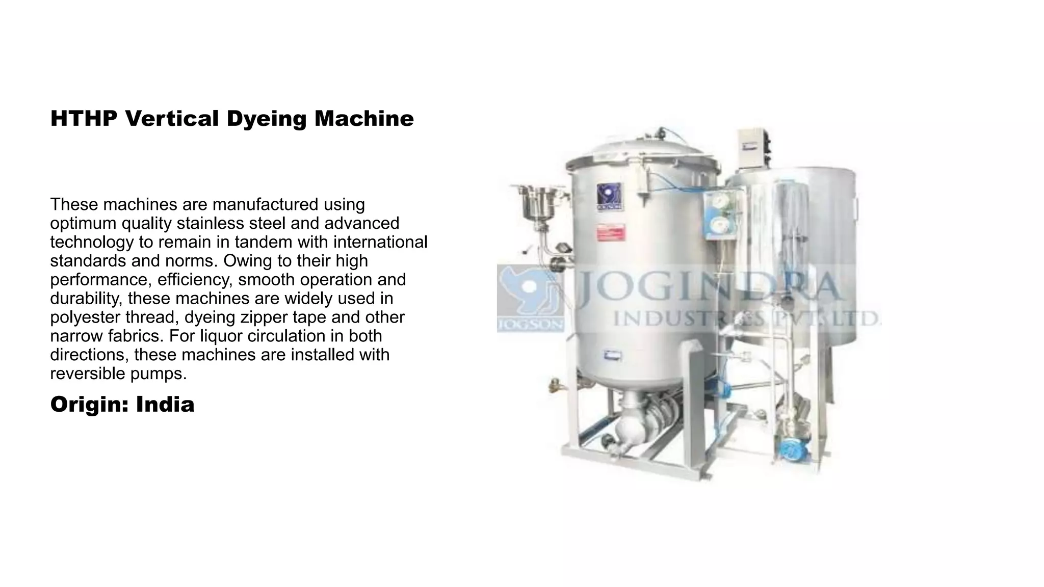 Different types of dyeing machine | PPTX