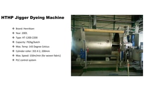 Different types of dyeing machine | PPTX