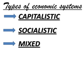 Types of Economies | PPTX