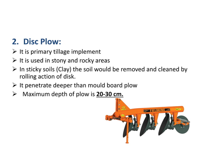 Different types of Equipments used in tillage and their functions ...