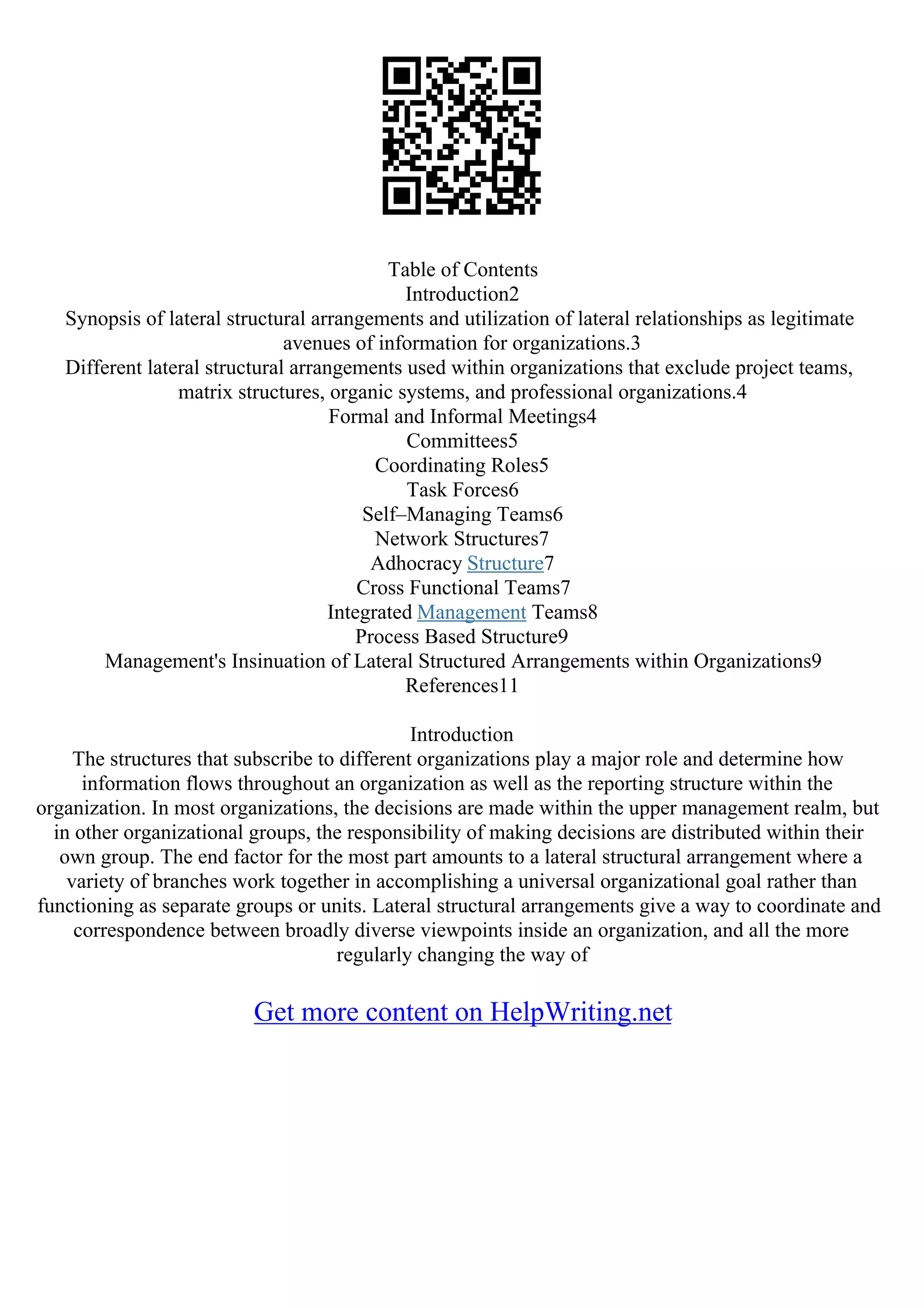 Different Types Of Essay Structures | PDF