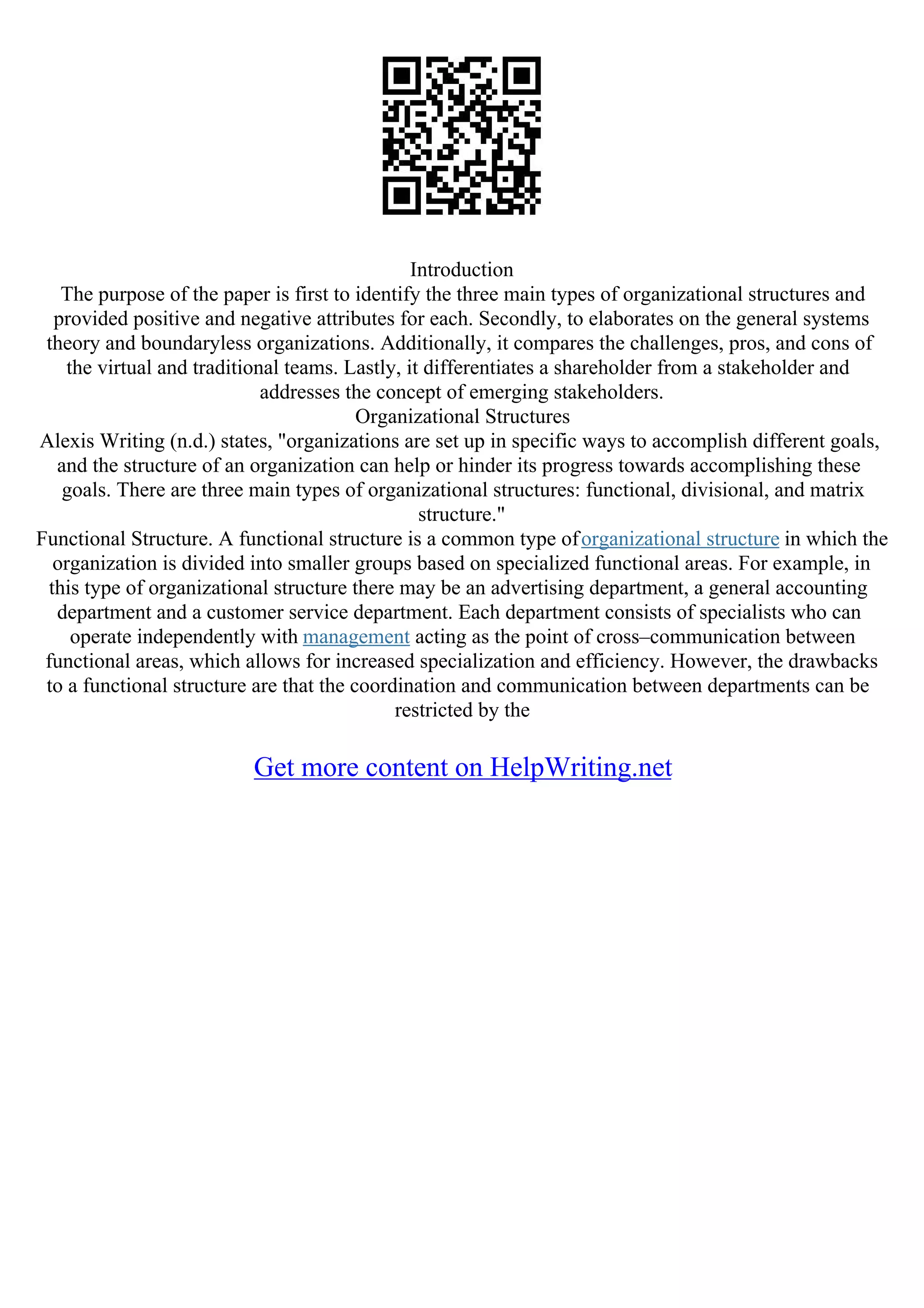 Different Types Of Essay Structures | PDF