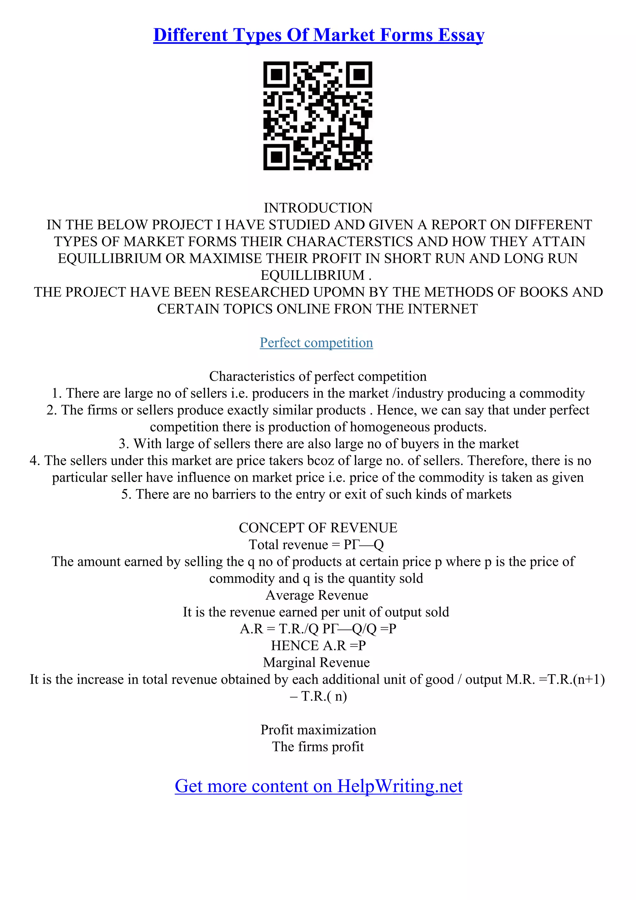 Different Types Of Essay Structures | PDF