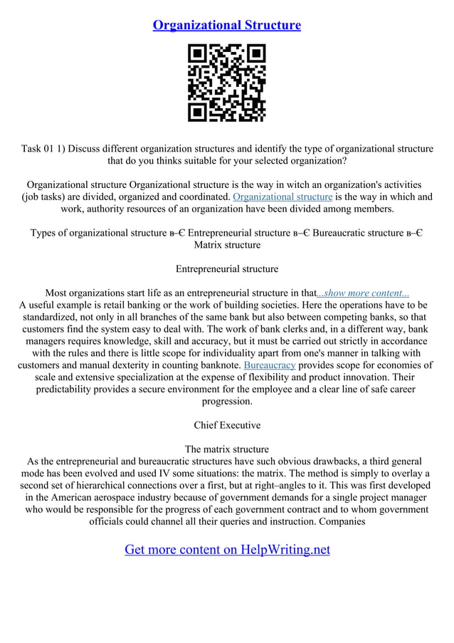 Different Types Of Essay Structures | PDF