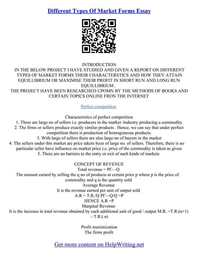 Different Types Of Essay Structures | PDF