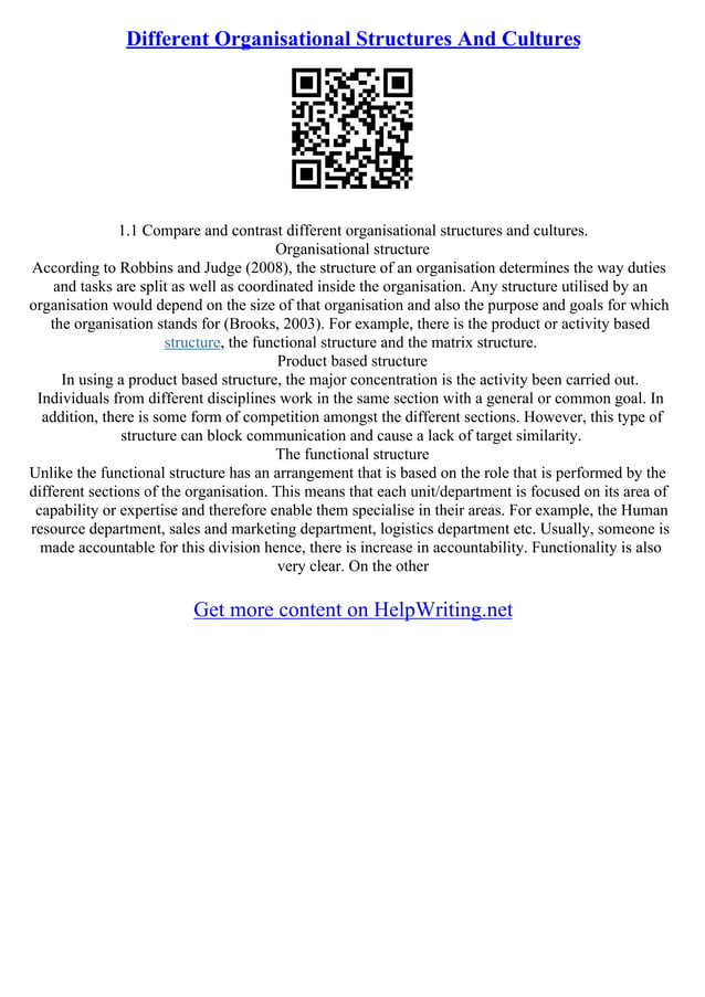 Different Types Of Essay Structures | PDF