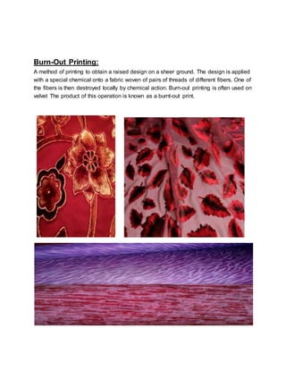 Different types of fabric prints | DOCX