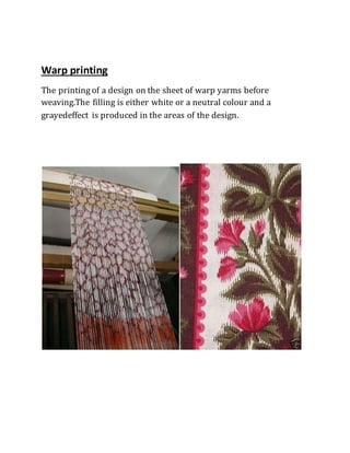 Different types of fabric prints | DOCX