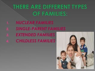 Different types of families | PPSX