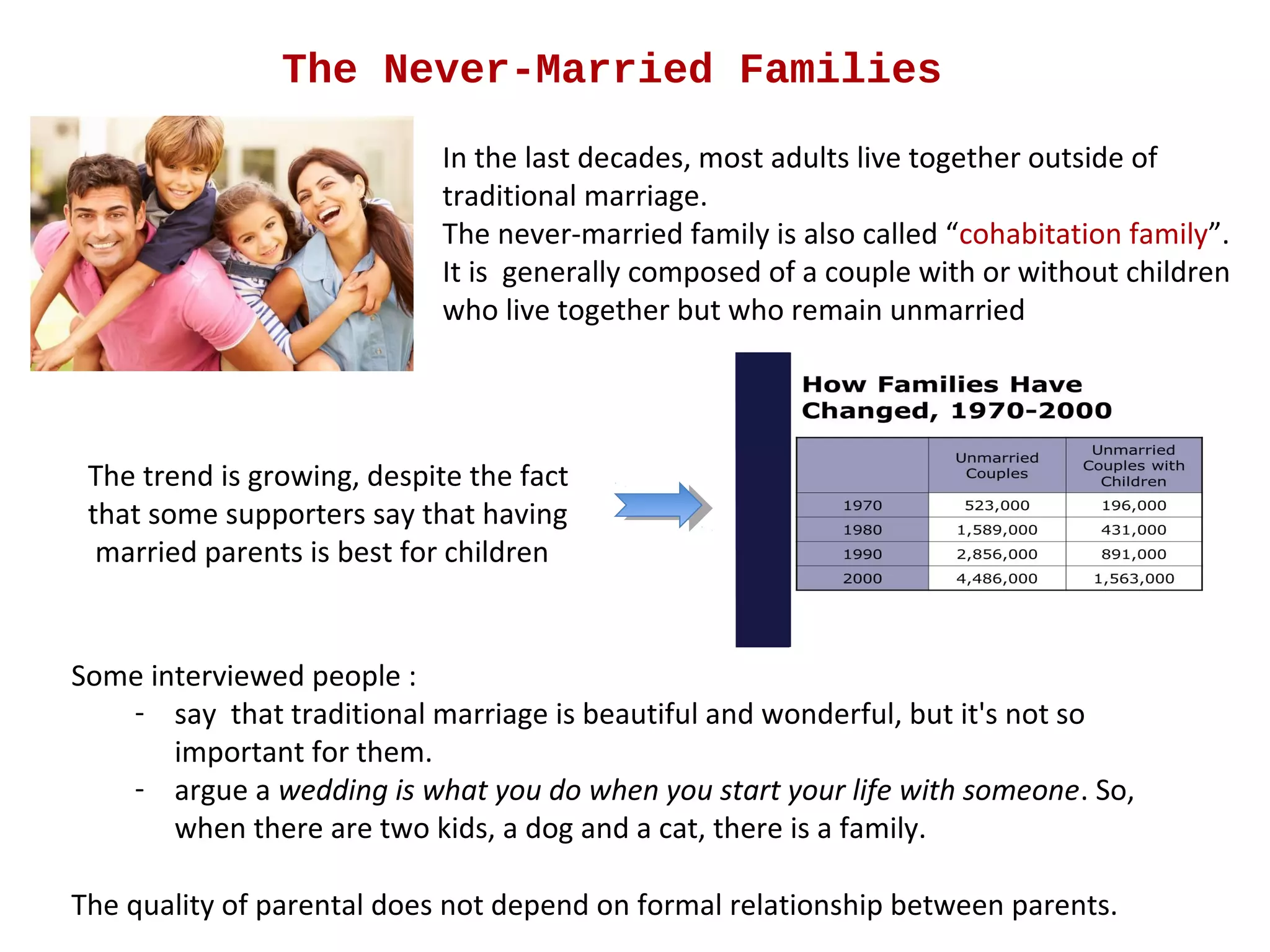 Different types of families | POT