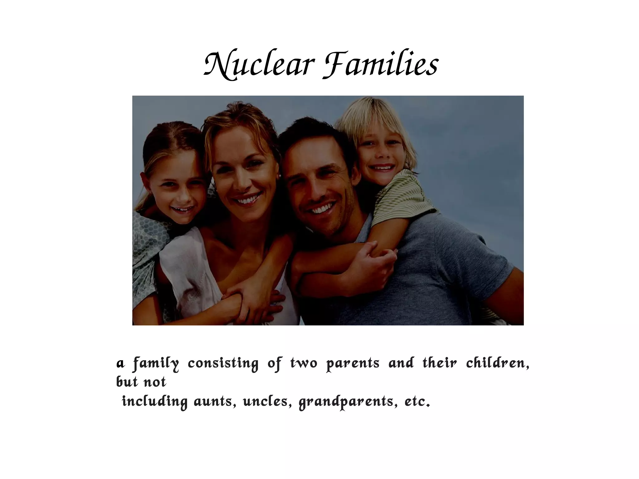 Different types of families | POT