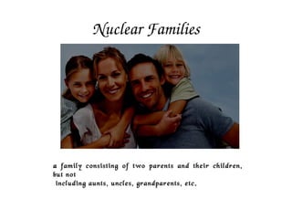 Different types of families | POT