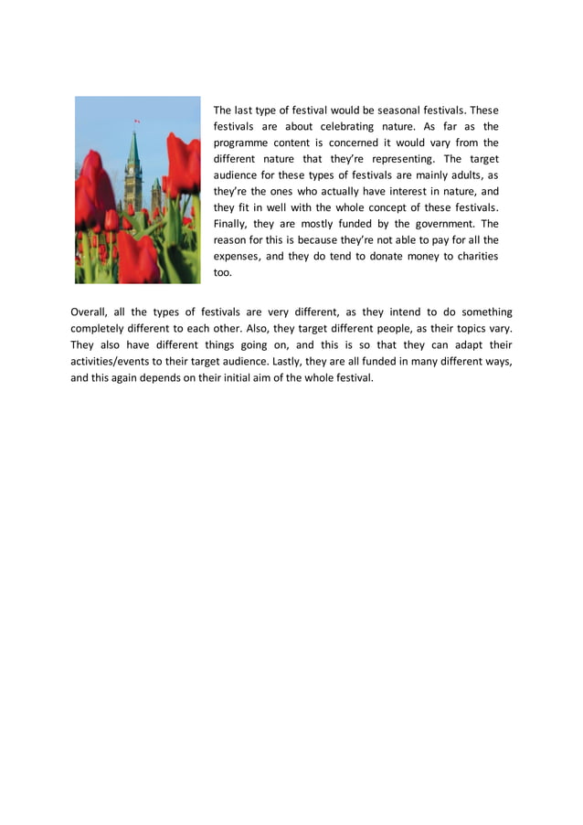Different Types of Festivals | ODT
