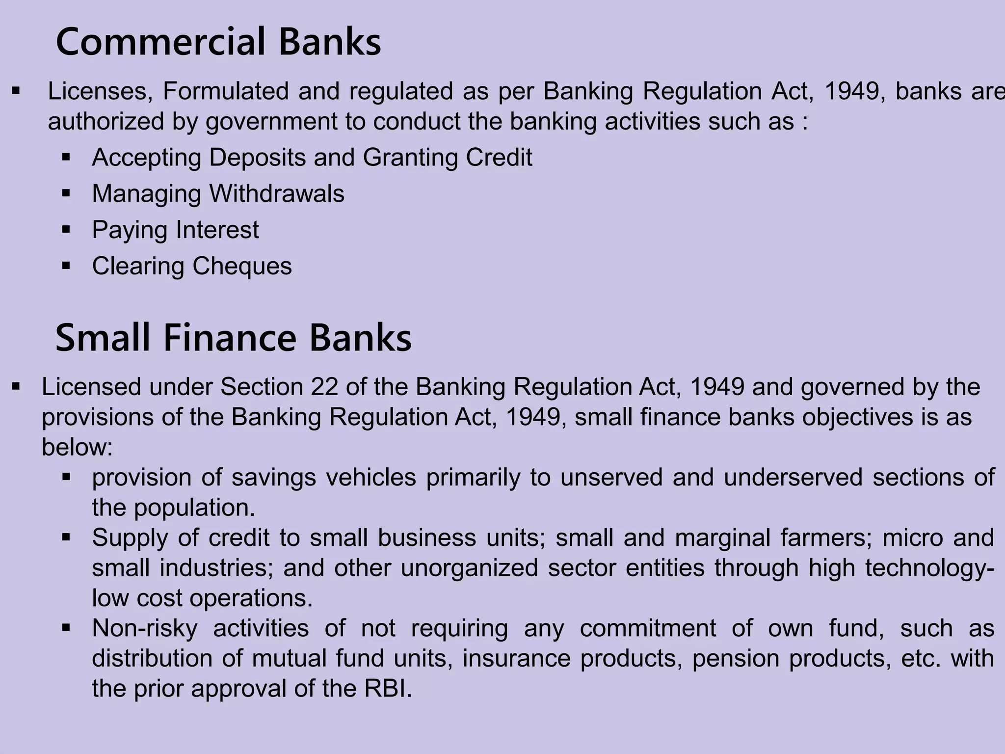 Different types of financial institutions | PPT
