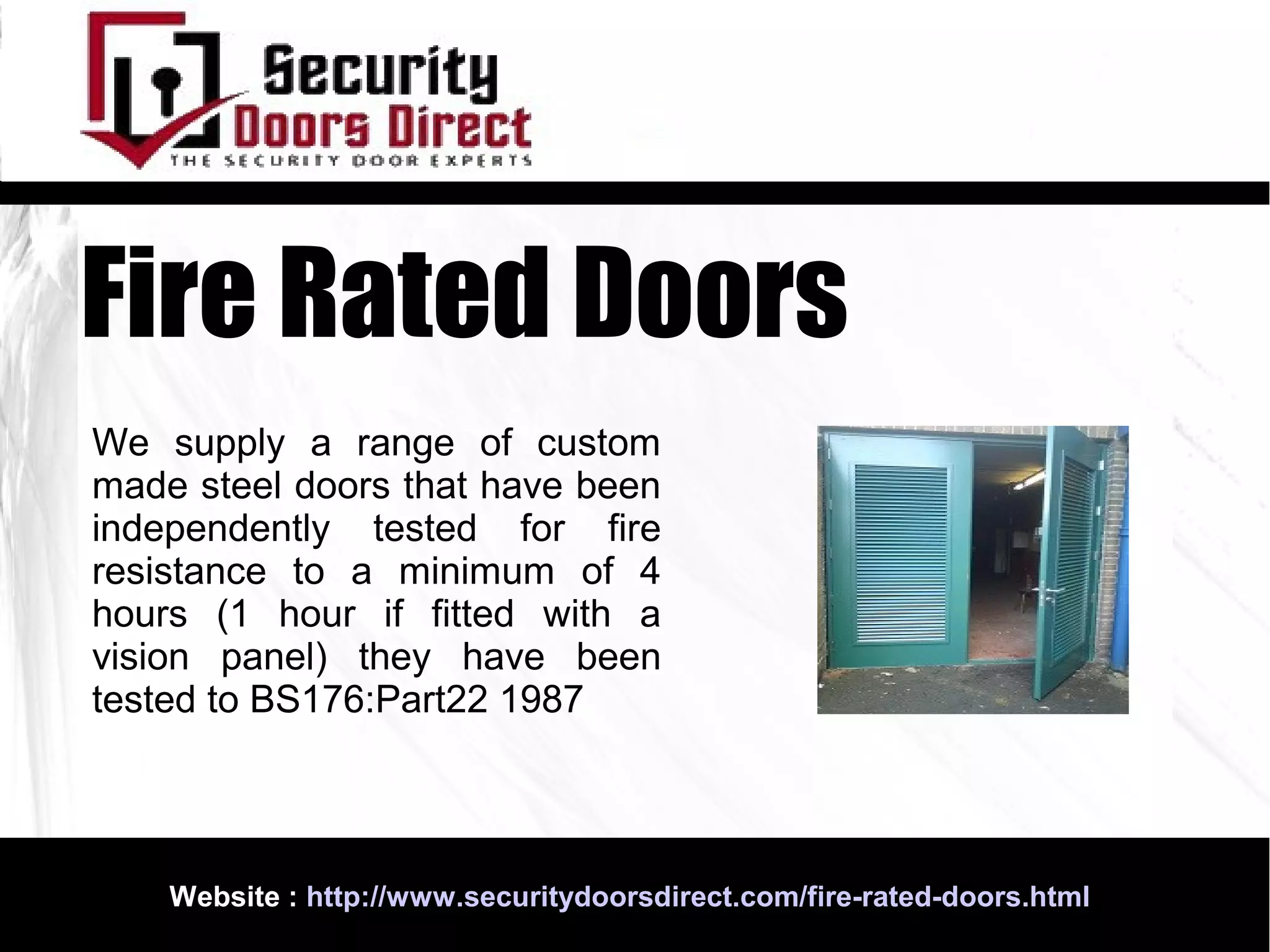 Different types of fire rated doors | PPT