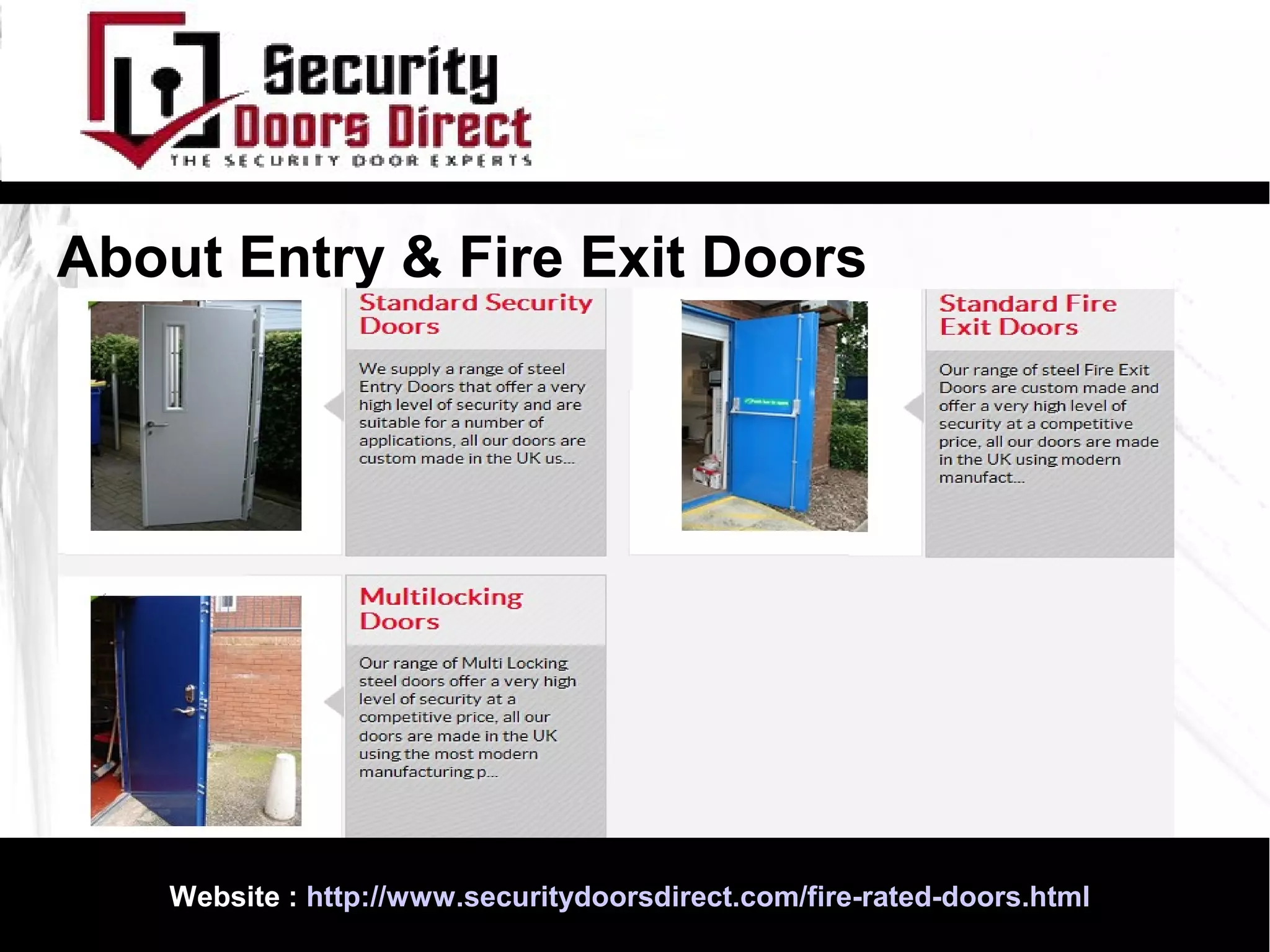 Different types of fire rated doors | PPT
